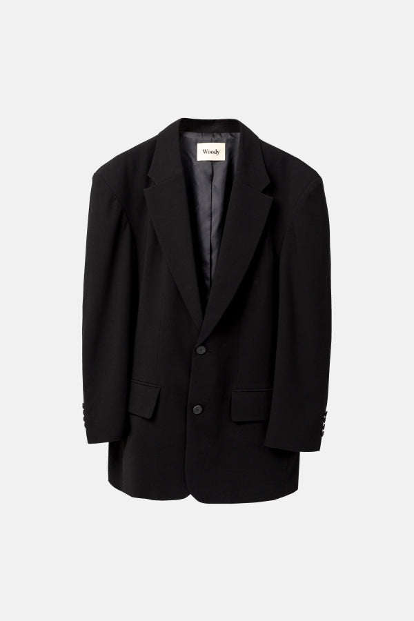 OVERSIZED DEEP BLACK BLAZER – Woody
